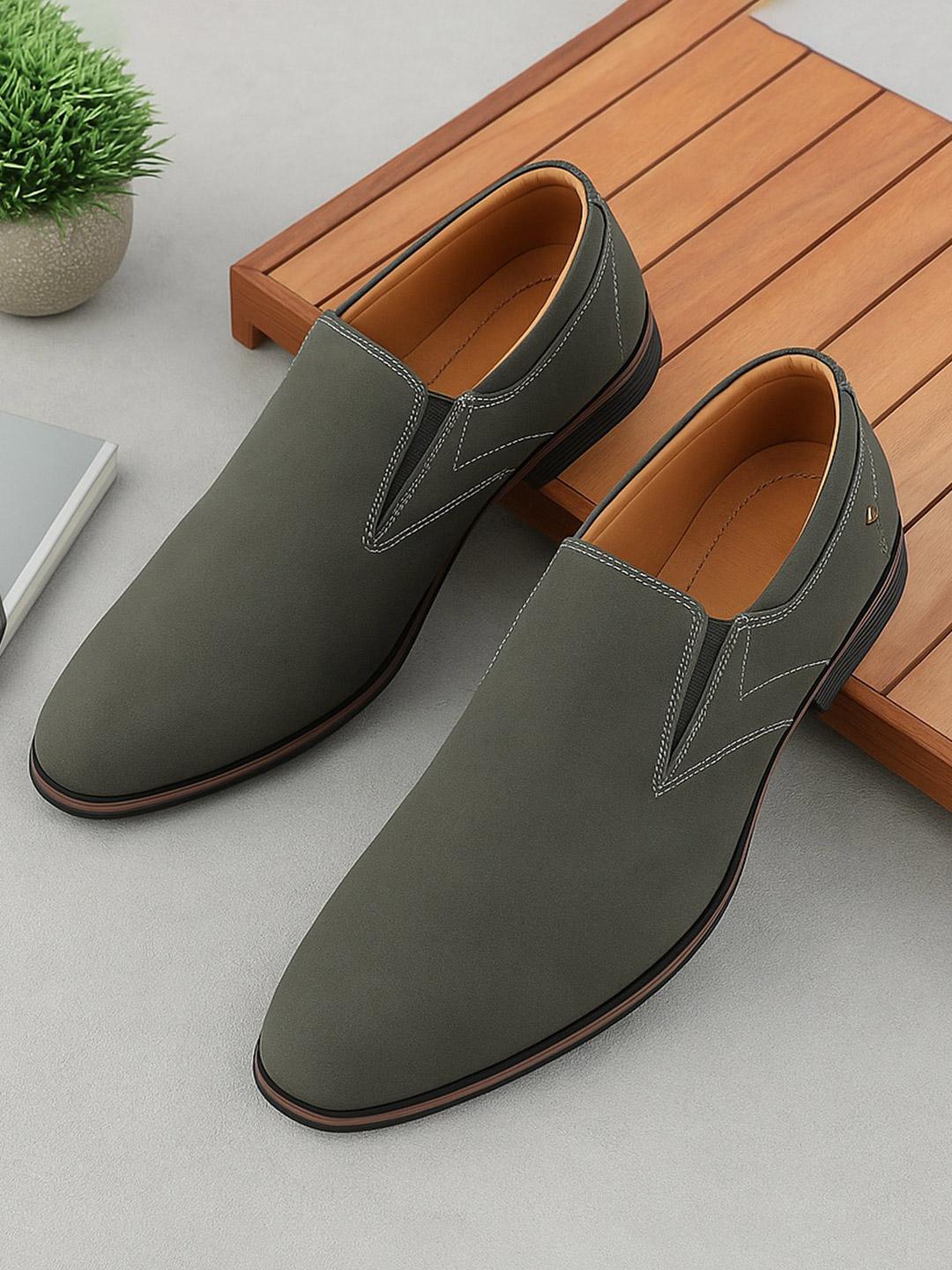 Buy INVICTUS Men Slip On Round Toe Formal Loafers - Formal Shoes for ...