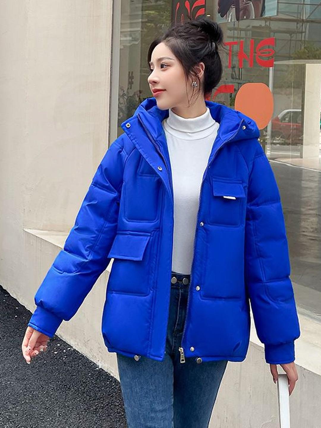 Buy DressBerry Hooded Lightweight Straight Puffer Jacket - Jackets for ...