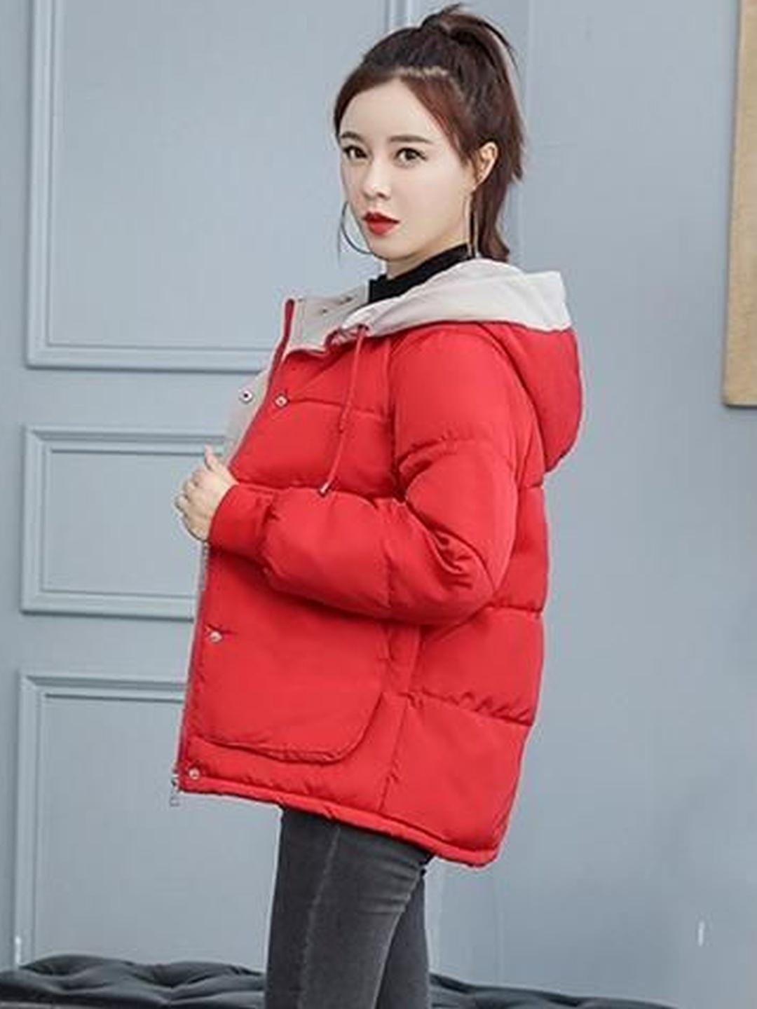 Buy DressBerry Lightweight Hooded Straight Puffer Jacket - Jackets for ...
