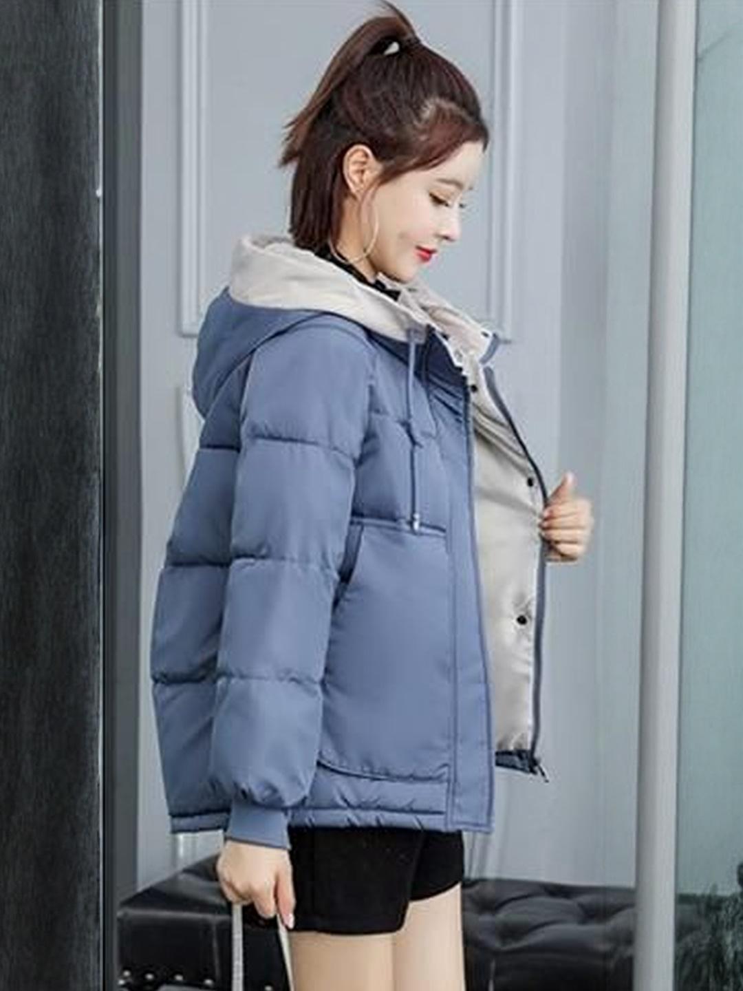 Buy DressBerry Lightweight Hooded Straight Puffer Jacket - Jackets for ...