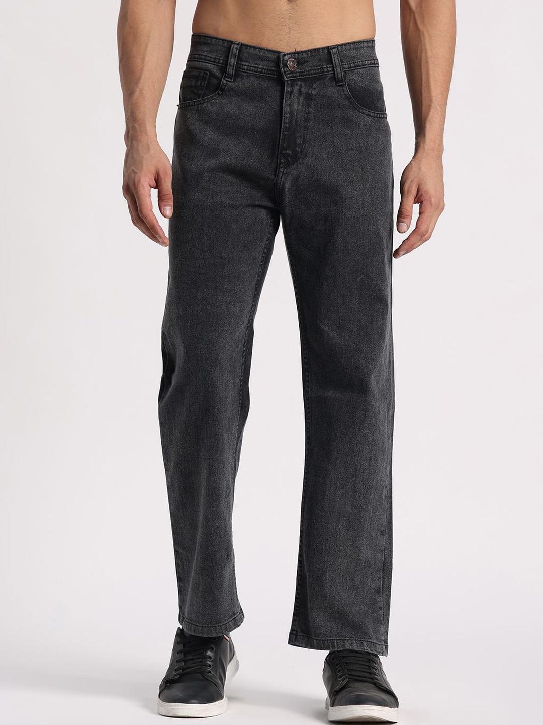 Buy COY Men Comfort Relaxed Fit Low Rise Light Fade Stretchable Jeans ...