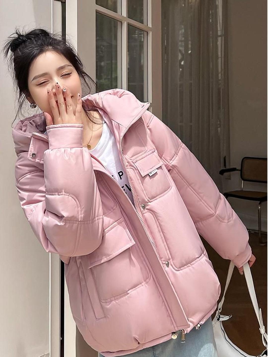 Buy DressBerry Hooded Lightweight Straight Puffer Jacket - Jackets for ...