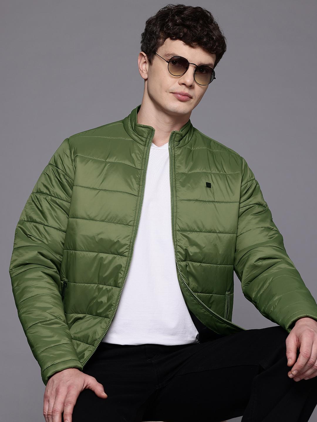 Buy Allen Solly Mock Collar Padded Jacket - Jackets for Men 37188477 ...