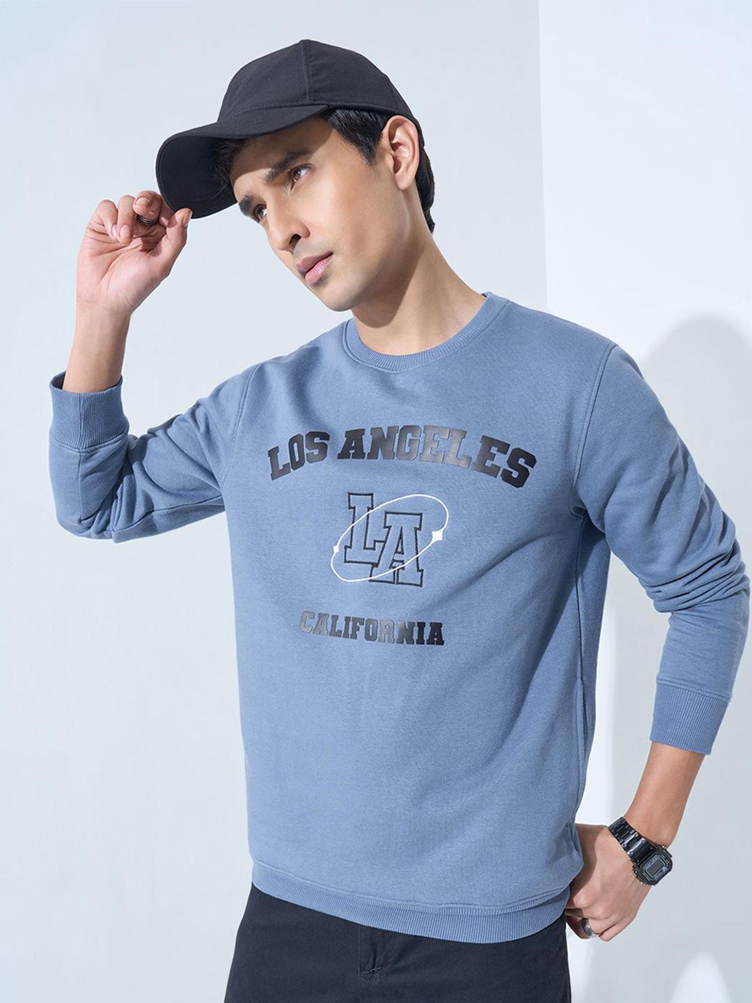 Buy Peregrine By Pantaloons Men Printed Sweatshirt - Sweatshirts for ...