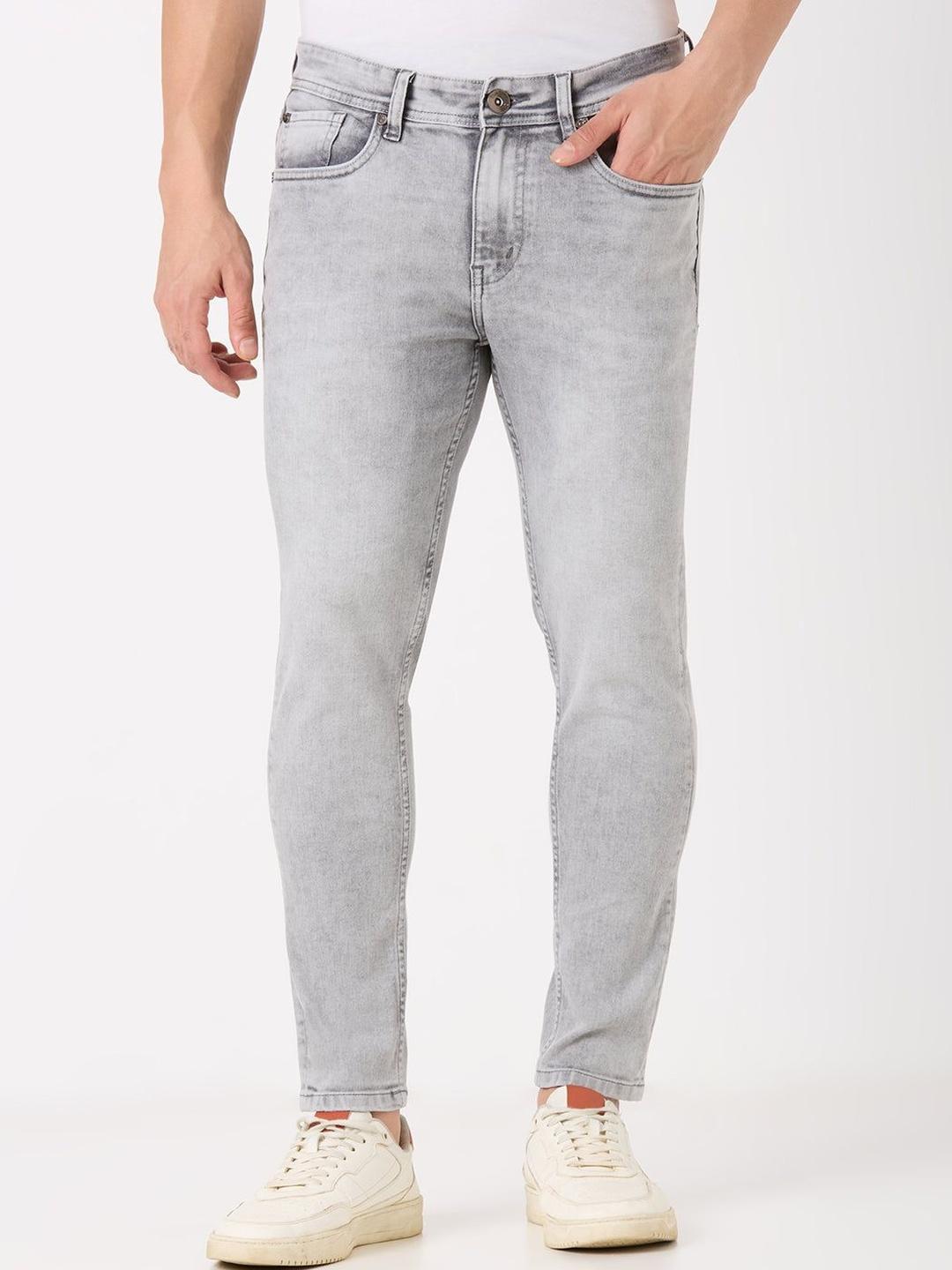 Buy TIM PARIS Men Classic Skinny Fit Mid Rise Light Fade Stretchable ...
