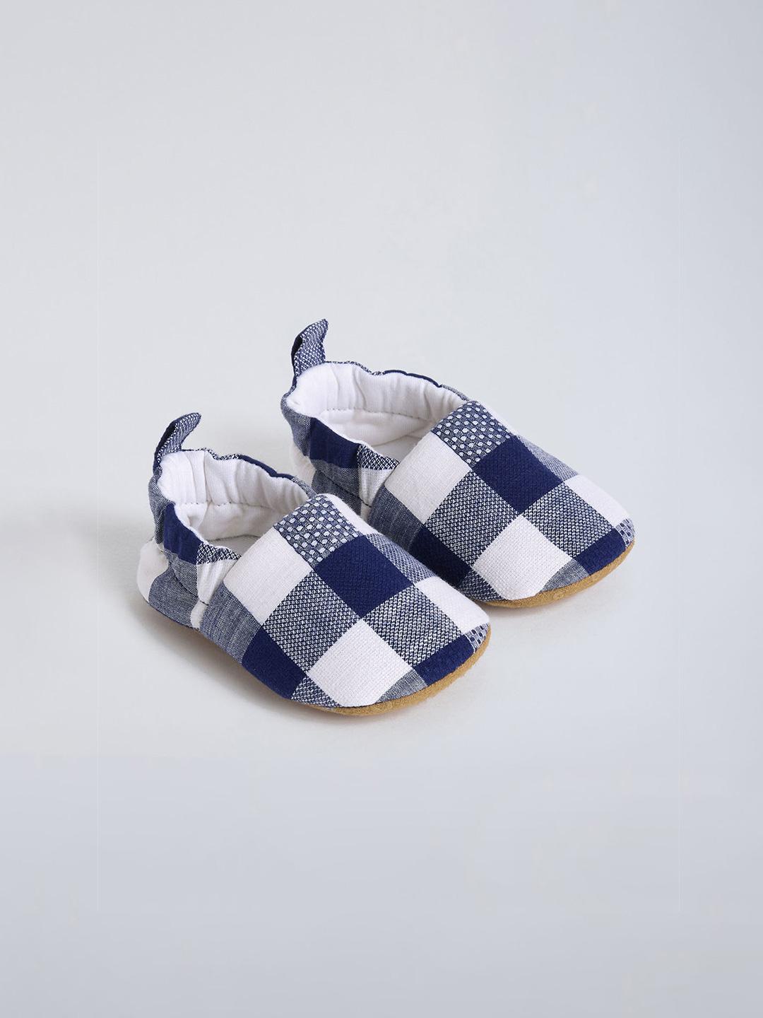 Buy Hopscotch Boys Checkered Crib Booties - Booties for Boys 37056052 ...