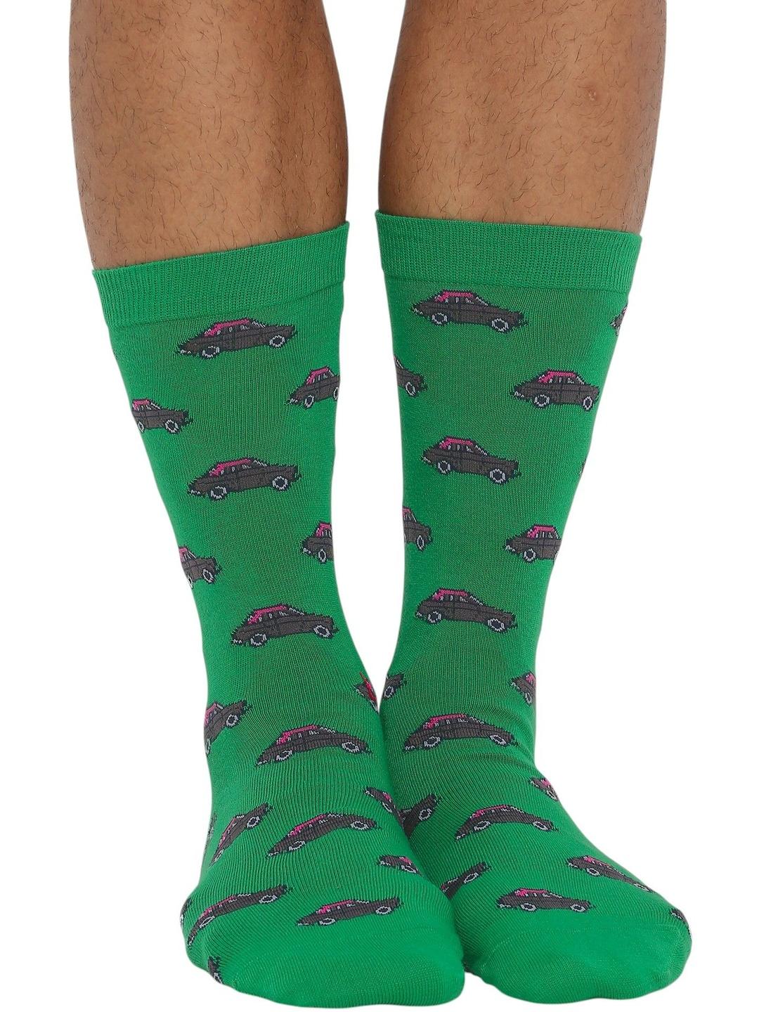 Buy Socksxpress Men Pack Of 2 Quirky Graphic Mismatched Taxi & Auto ...