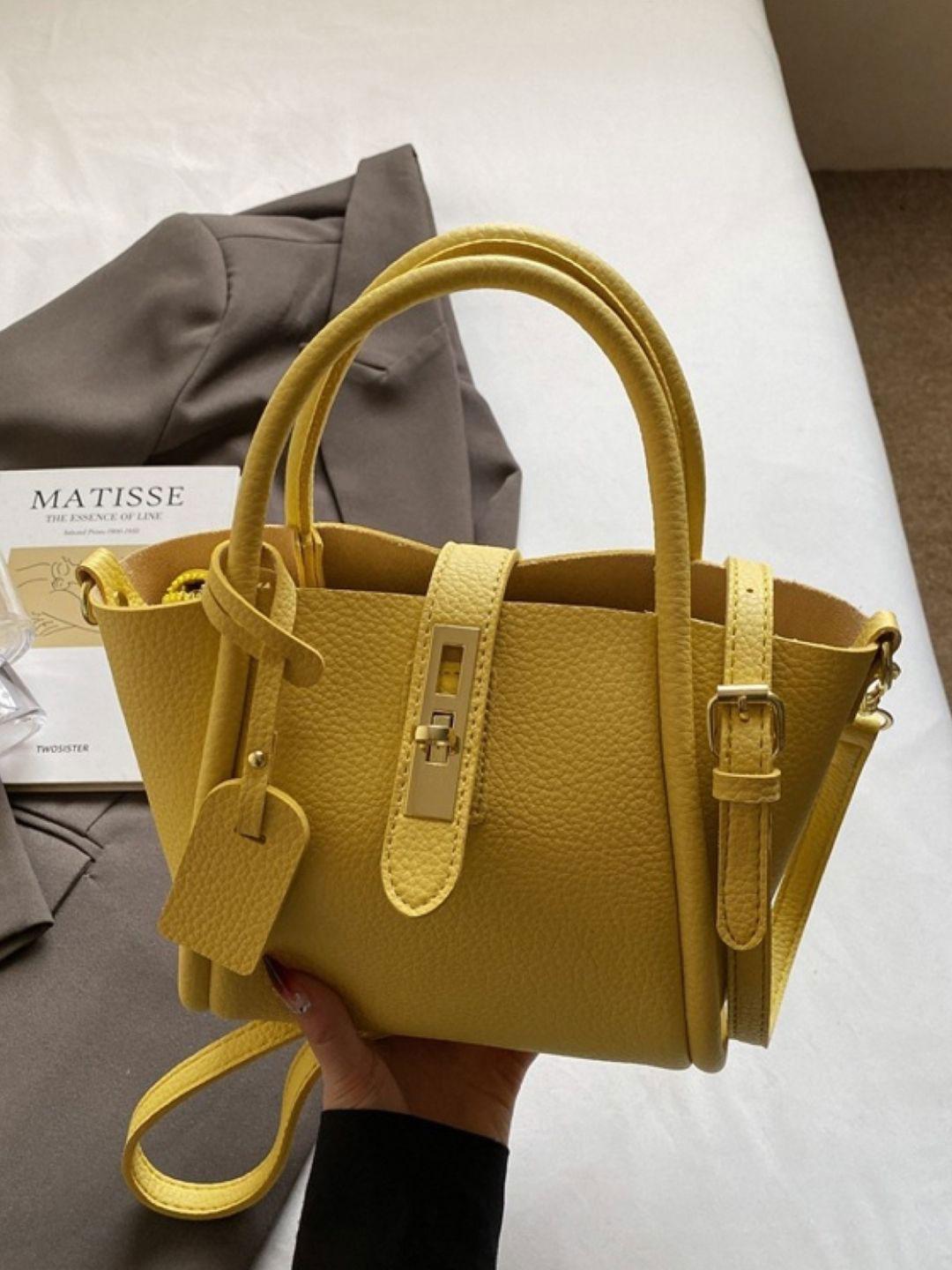Buy KPOP Women Textured Structured Handheld Bag - Handbags for Women ...