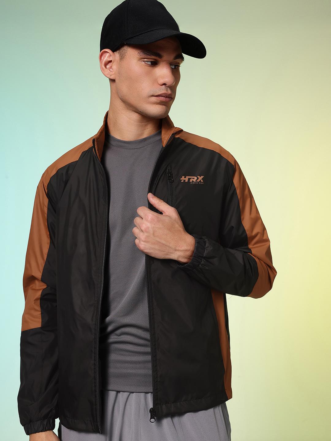 Buy HRX By Hrithik Roshan Colourblocked Rapid Dry Outdoor Sporty Jacket ...