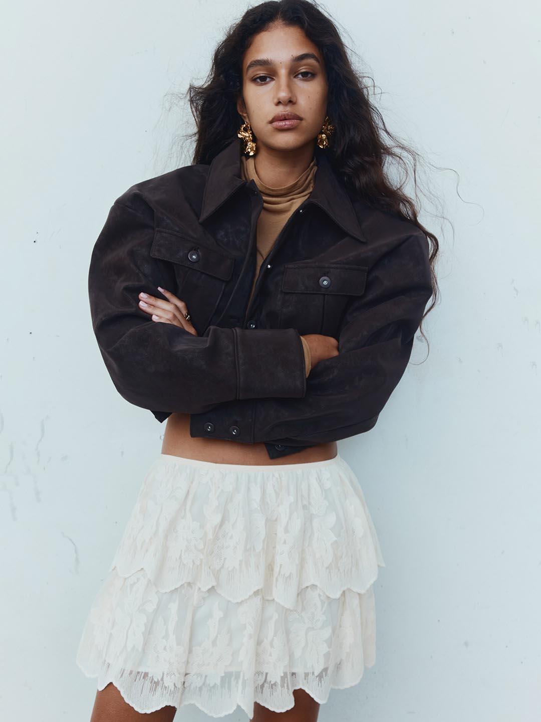 Buy H&M Coated Bomber Jacket - Jackets for Women 37138408 | Myntra