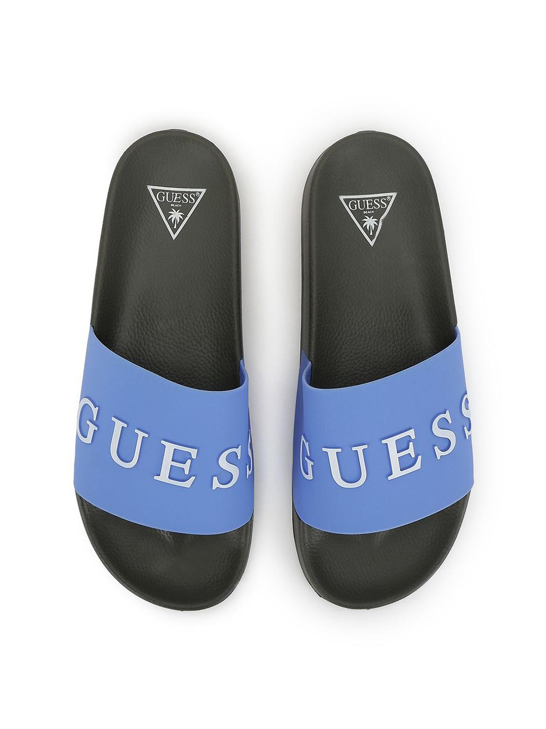 Buy GUESS Men Self Design Sliders Flip Flops - Flip Flops for Men ...