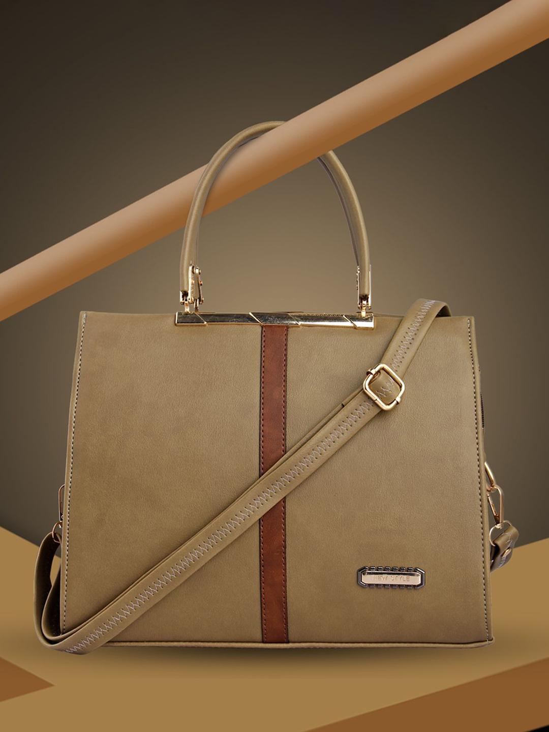 Buy Worldstar Colourblocked PU Structured Handheld Bag - Handbags for ...