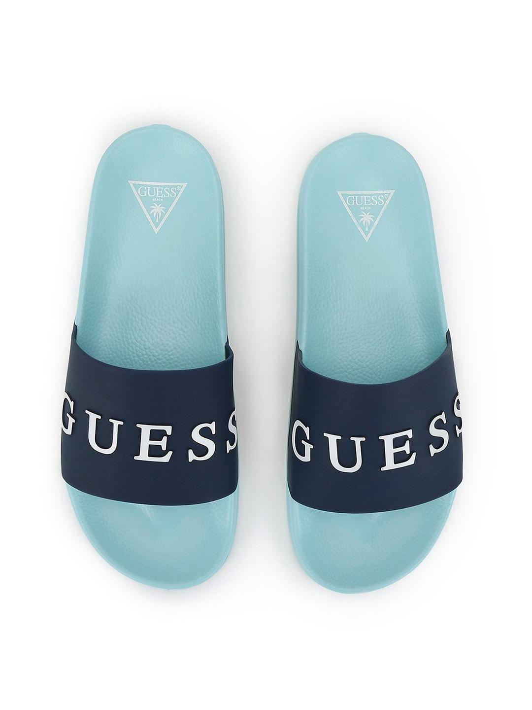 Buy GUESS Men Typography Printed Sliders - Flip Flops for Men 37549356 ...