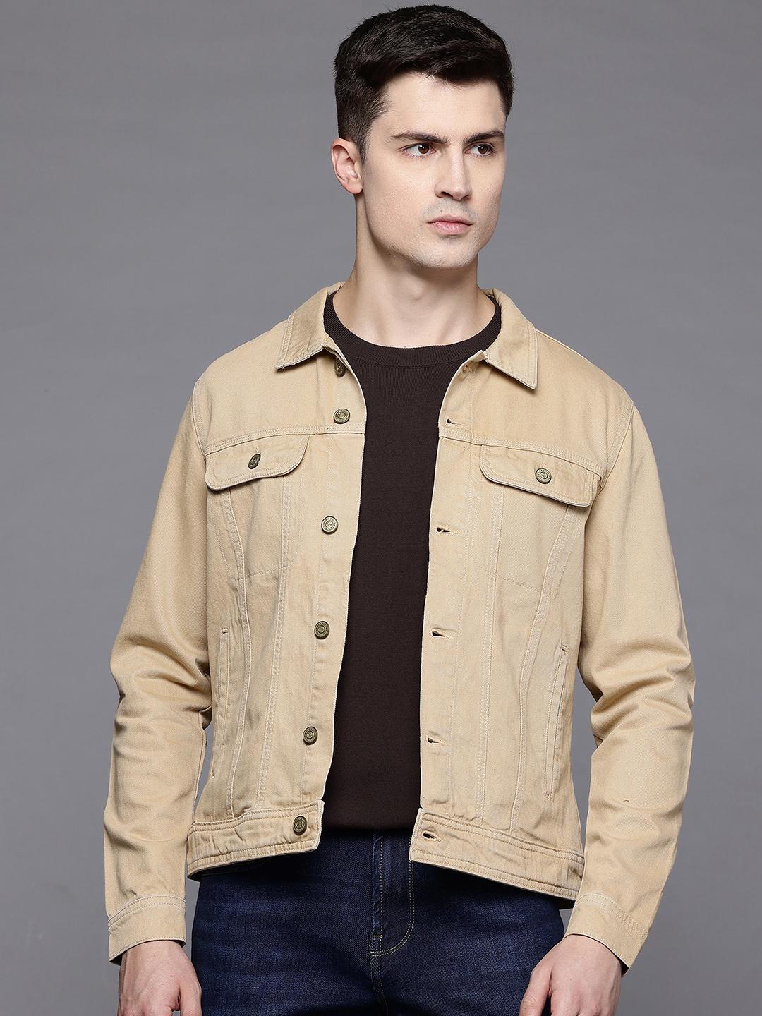 Buy Allen Solly Pure Cotton Denim Jacket - Jackets for Men 37387455 ...