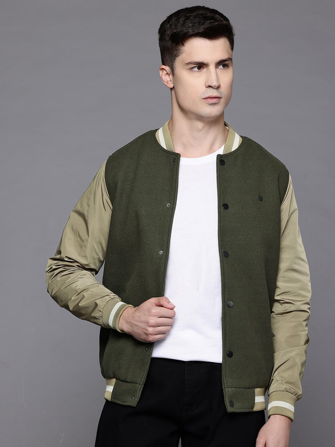 Buy Allen Solly Stand Collar Varsity Jacket - Jackets for Men 37387456 ...