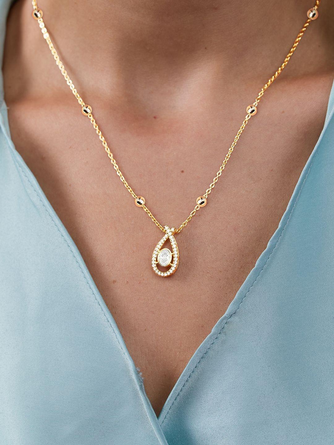 Buy AIKA BY MINUTIAE Brass Gold Plated Handcrafted Necklace - Necklace ...