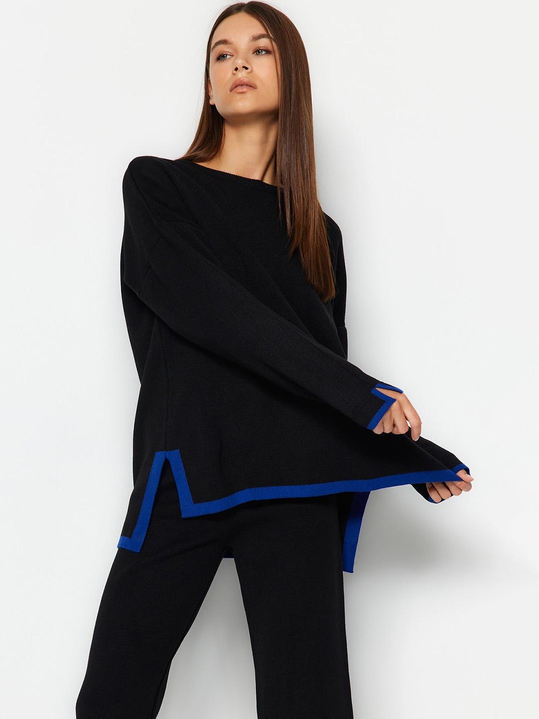 Buy Trendyol Round Neck Acrylic Tunic With Trouser - Co Ords for Women ...