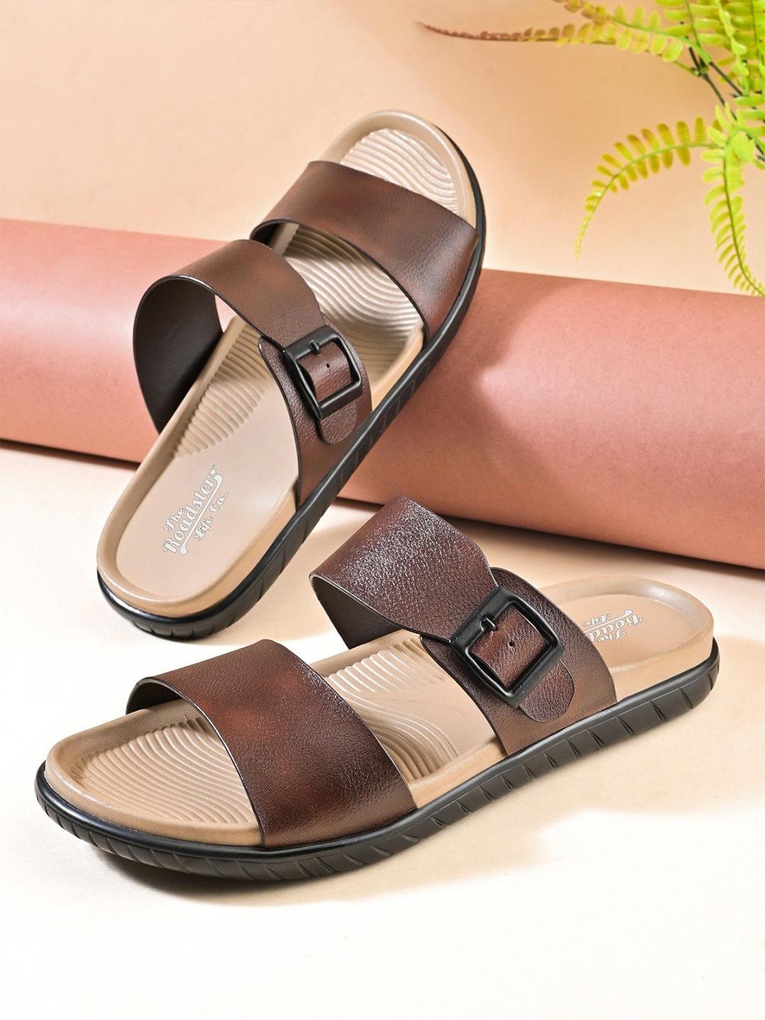 Buy The Roadster Lifestyle Co. Men Slip On Double Strap Comfort Sandals ...