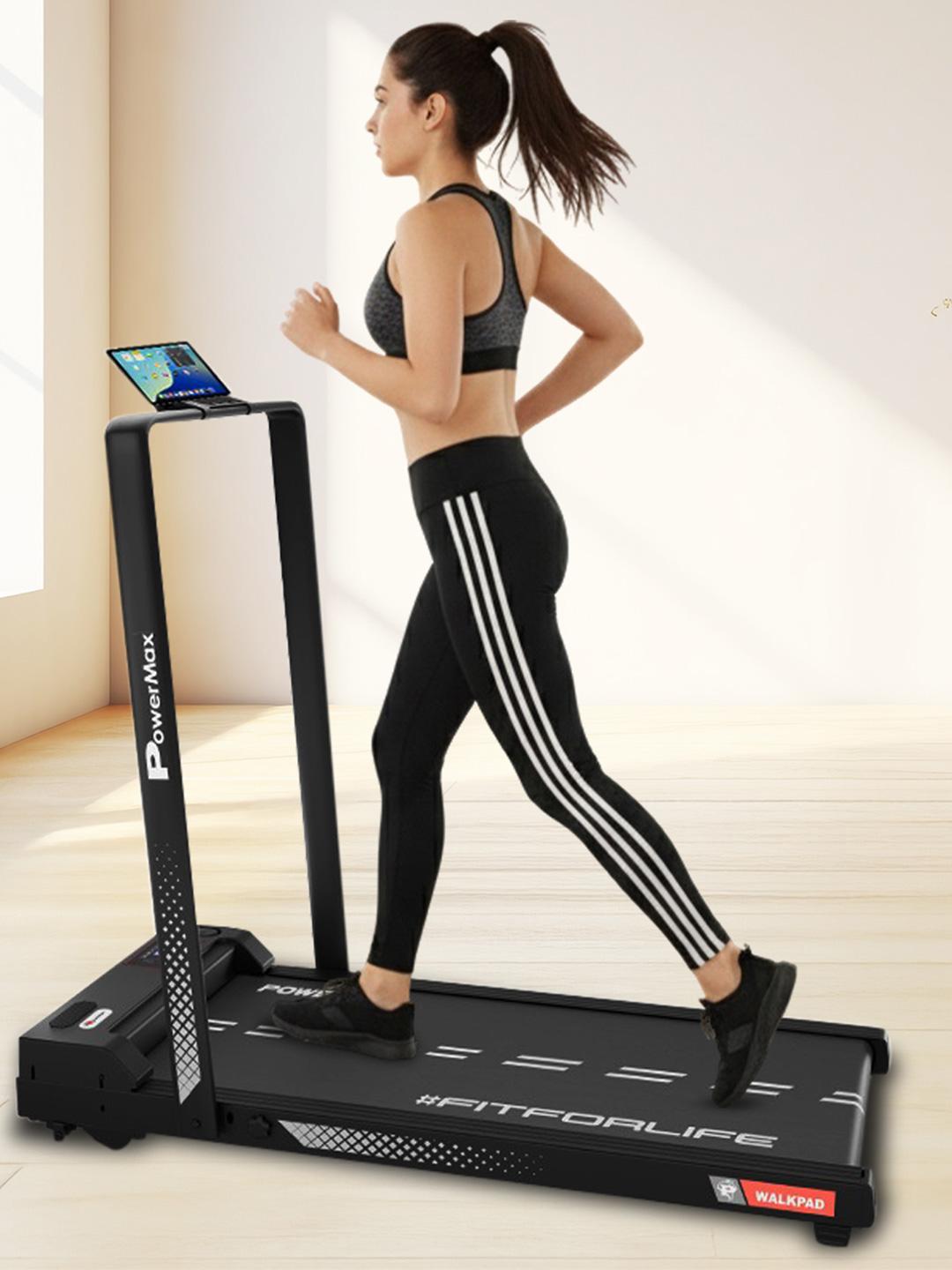 Buy PowerMax Fitness WALKPAD (3HP Peak) Compact Motorized Treadmill ...