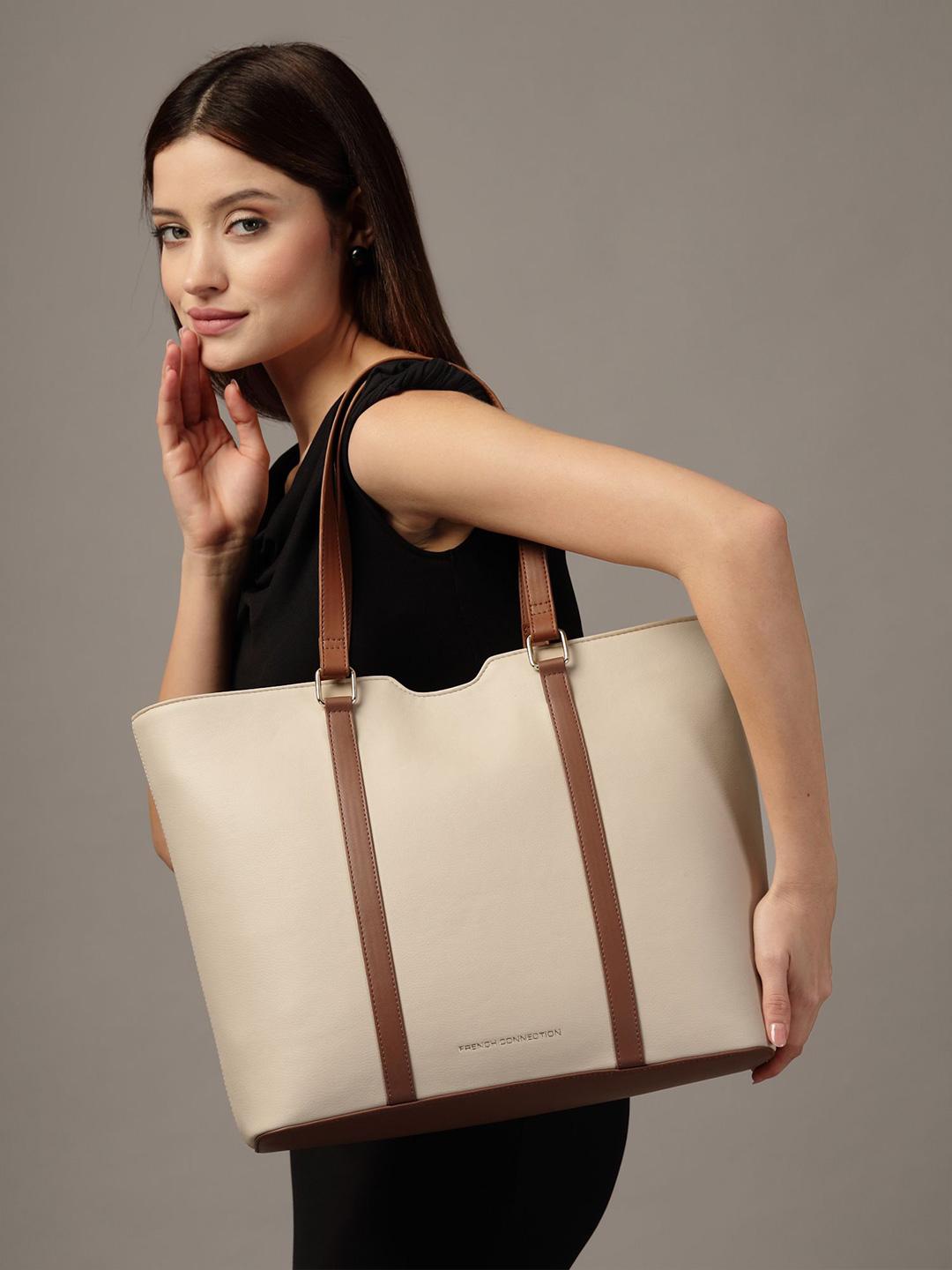 Buy French Connection Women Solid Shopper Tote Bag - Handbags for Women ...