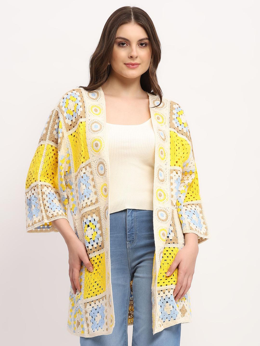 Buy Global Republic Shawl Collar Open Front Shrug - Shrug for Women ...