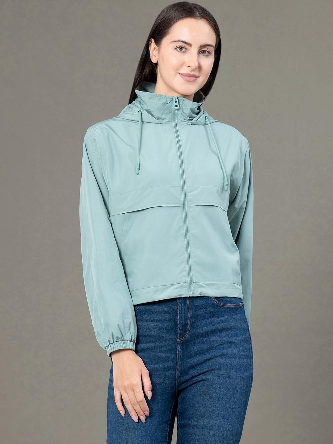 Buy Red Tape Women Hooded Solid Windcheater Padded Jacket - Jackets for ...