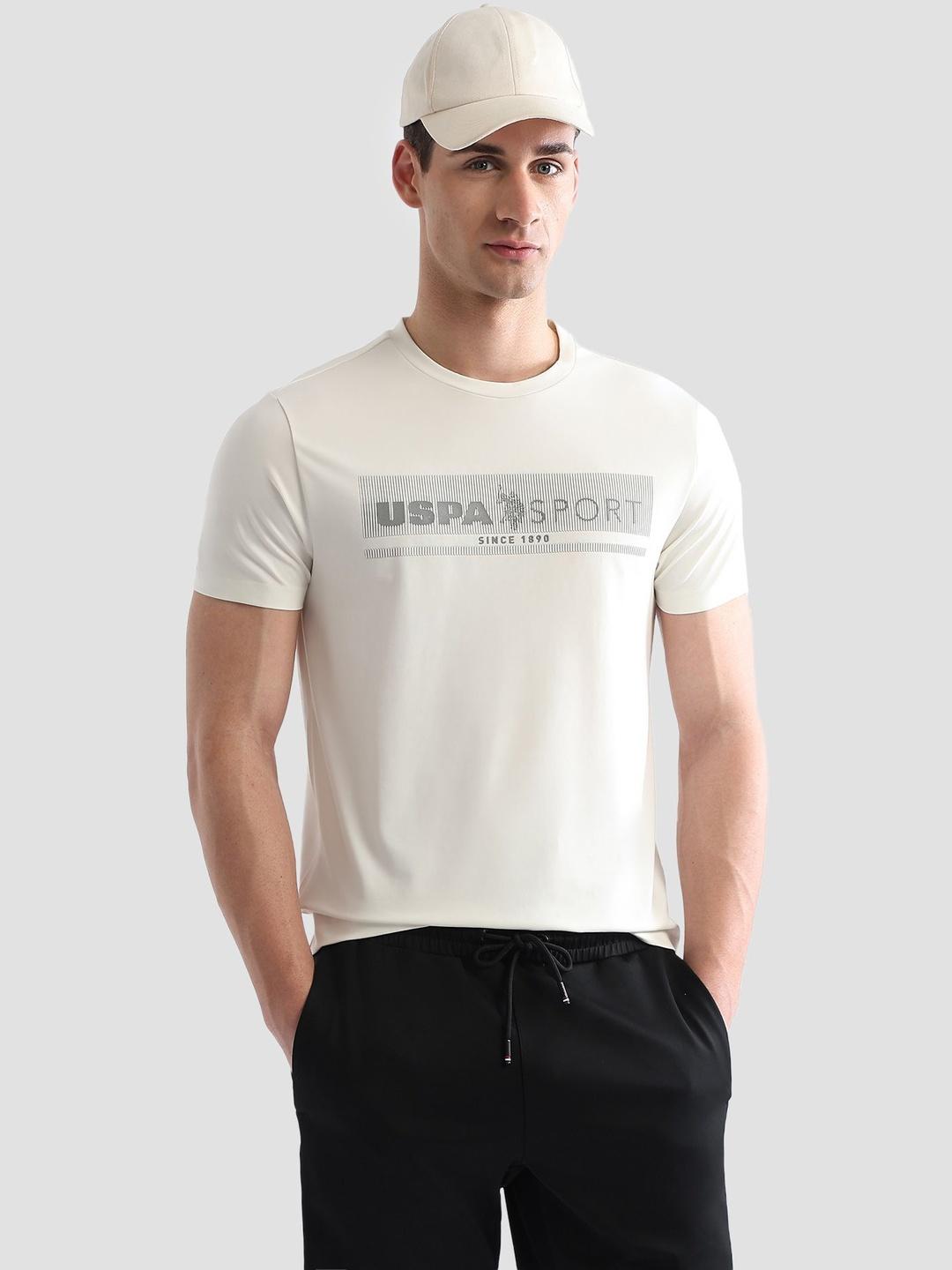 Buy USPA Sport Men Brand Logo Printed T Shirt - Tshirts for Men ...