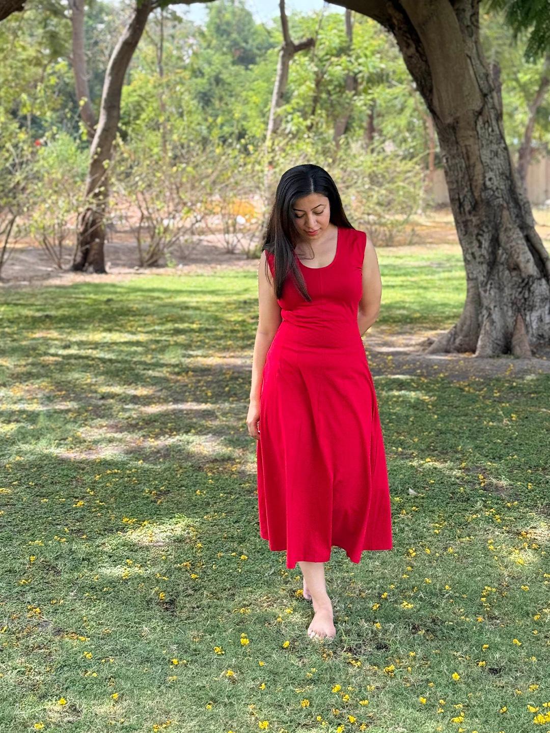 Buy Darakht A Line Midi Dress - Dresses for Women 37582870 | Myntra