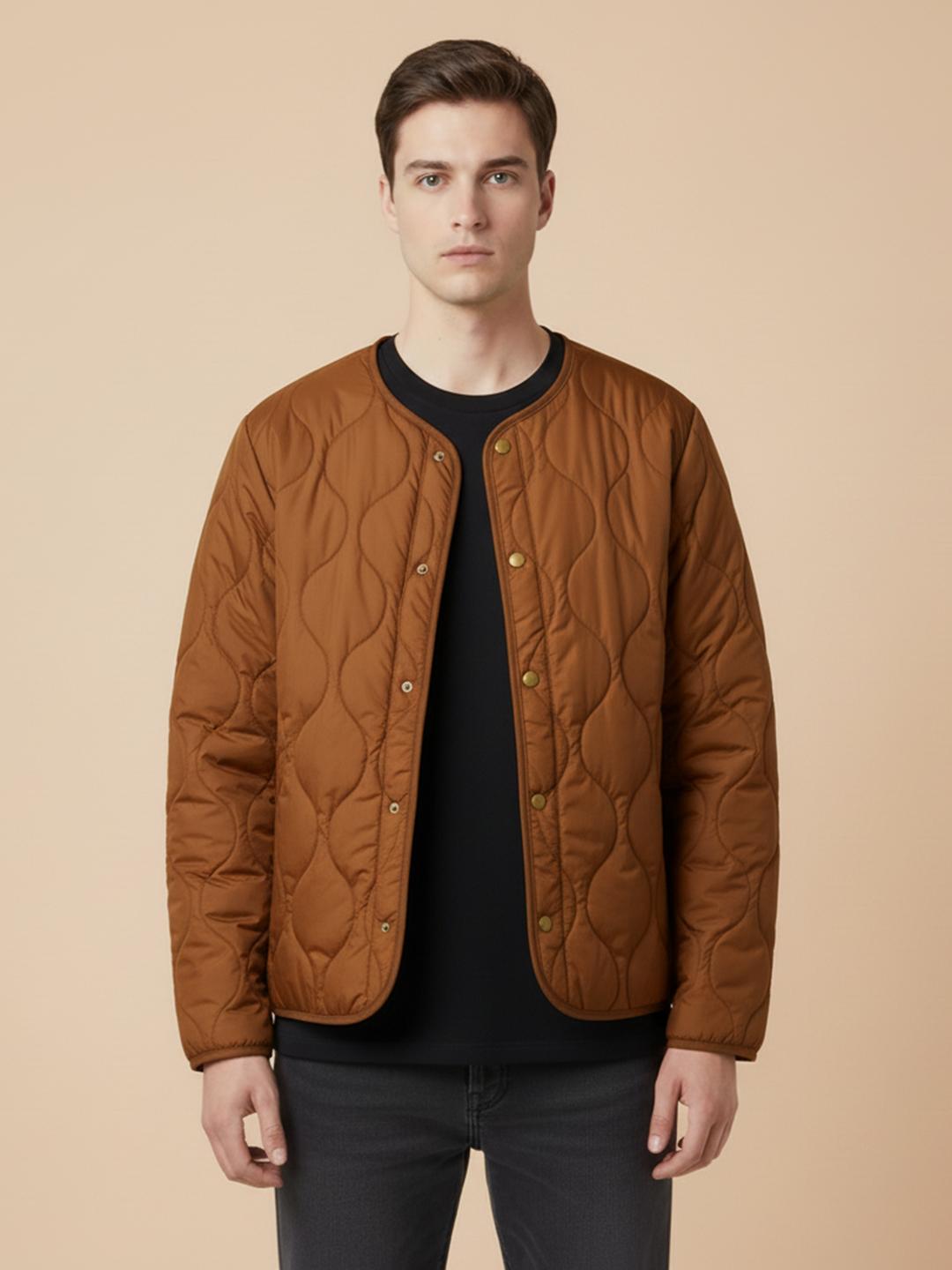 Buy Mast & Harbour Men Colourblocked Long Sleeves Zip Detail Quilted ...