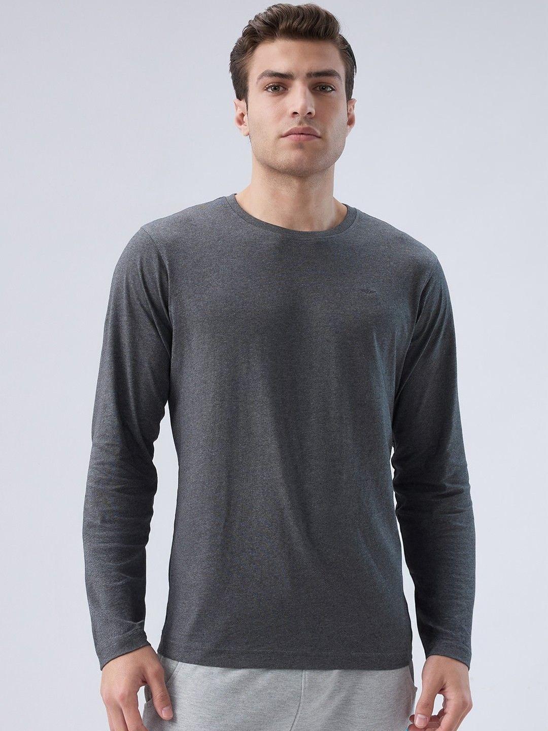 Buy Park Avenue Crew Neck Long Sleeves Pure Cotton T Shirt - Tshirts ...
