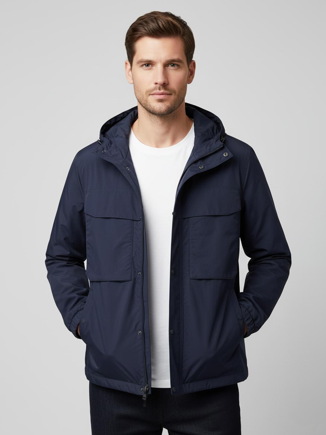 Buy Mast & Harbour Men Padded Long Sleeves Jacket With Embroidered ...