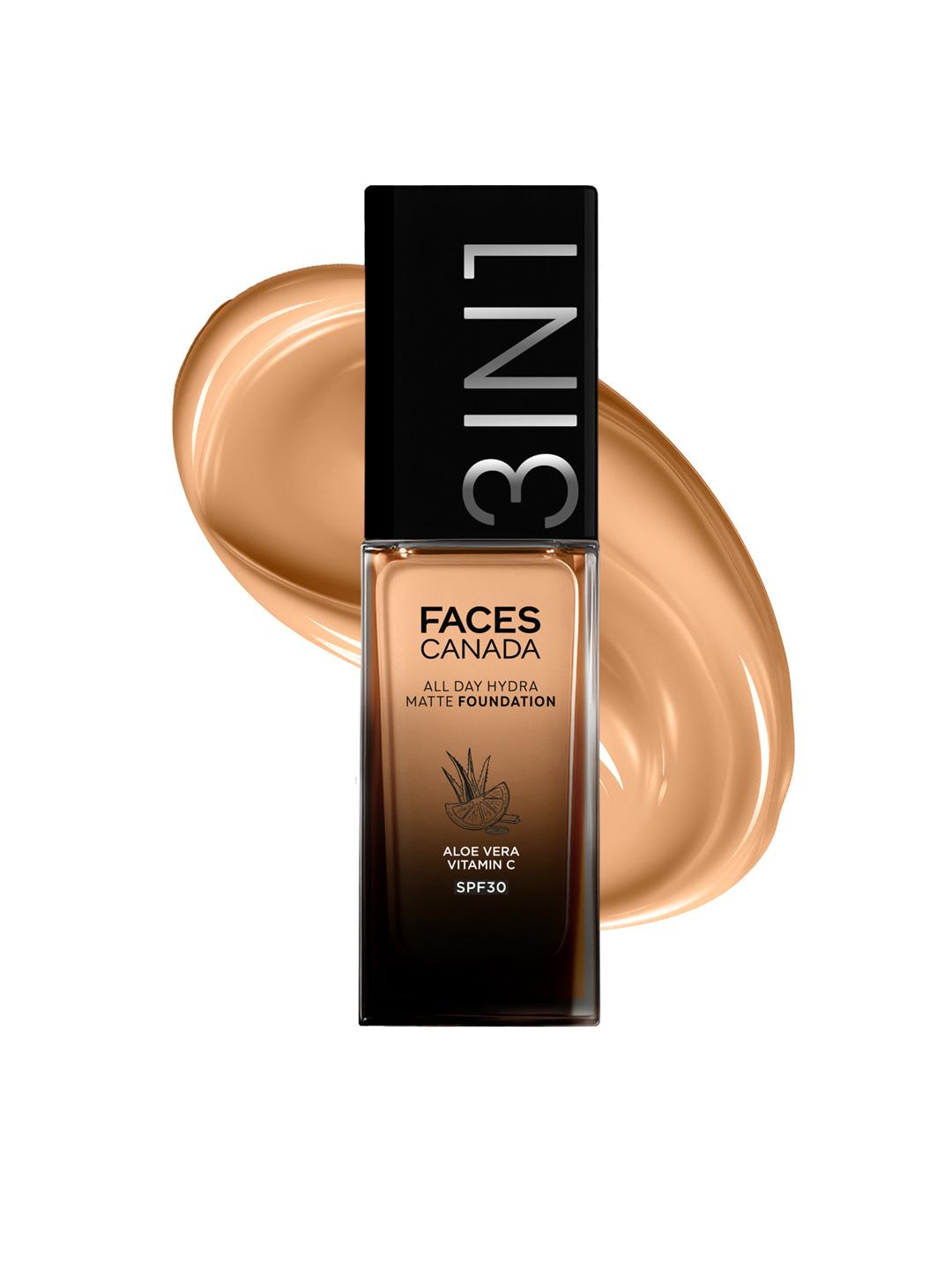 Buy FACES CANADA 3 In 1 All Day Hydra Matte SPF30 Foundation 25ml ...