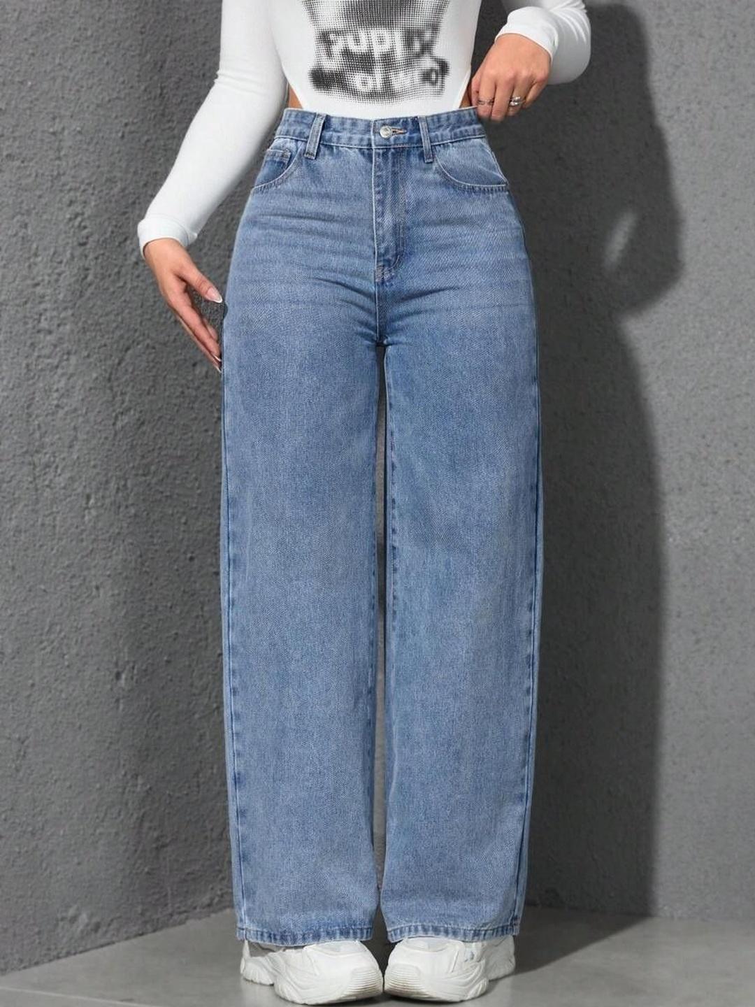Buy M MODDY Women Comfort High Rise Light Fade Jeans - Jeans for Women ...