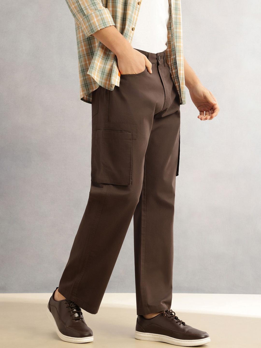 Buy Thomas Scott Men Smart Easy Wash Cargos Trousers - Trousers for Men ...