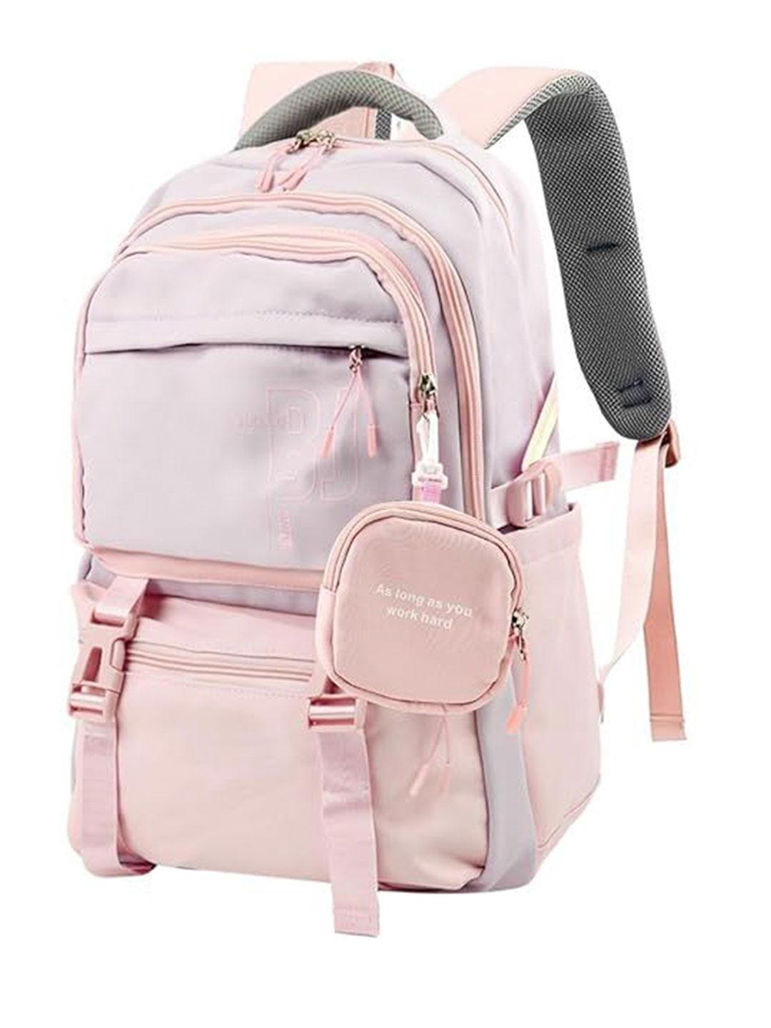 Buy Red Lemon Kids School Backpack With Pouch Nylon Multi Compartment ...