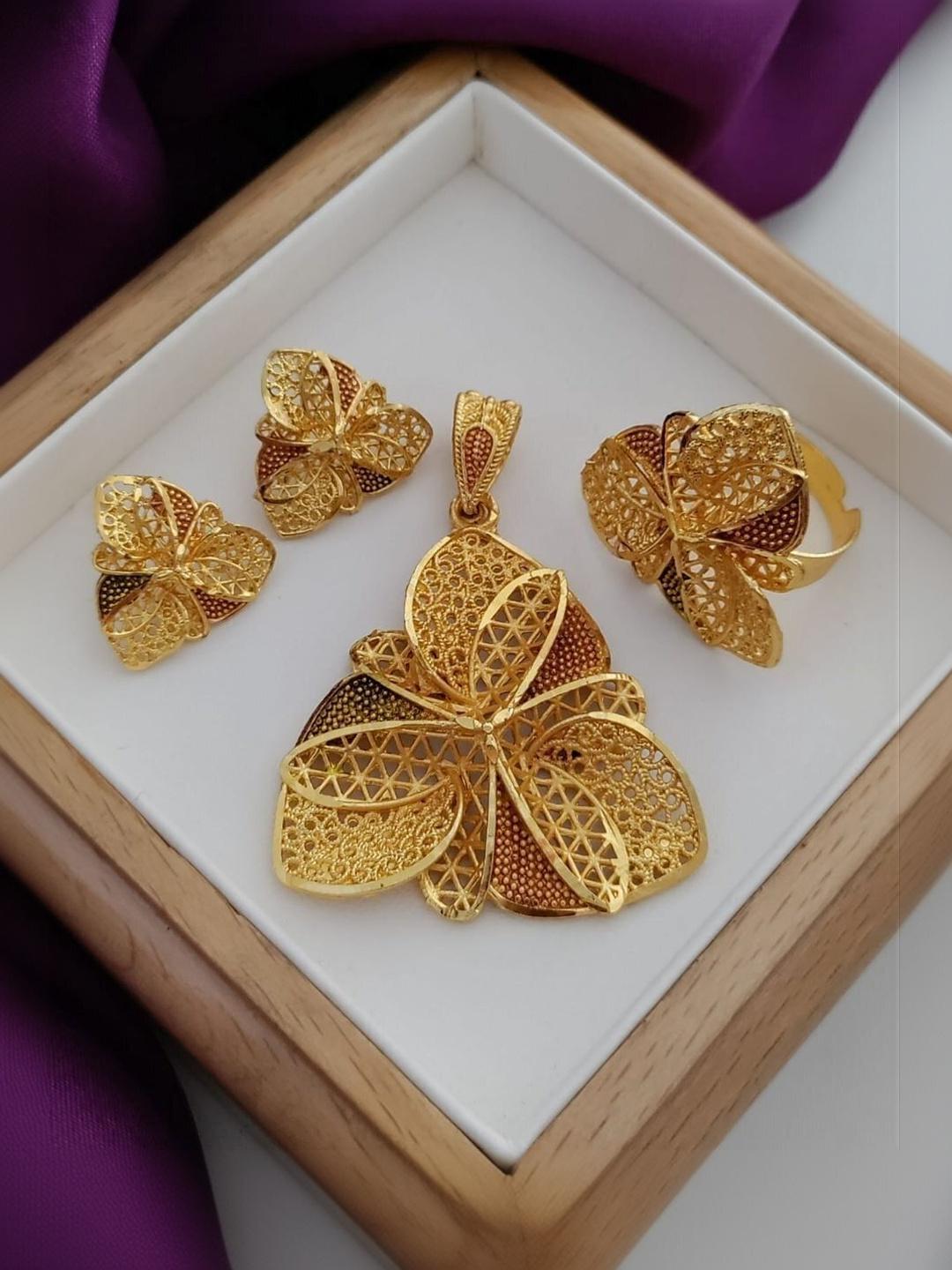 Buy JEWELLERY HEAVEN Gold Plated Jewellery Set - Jewellery Set for ...