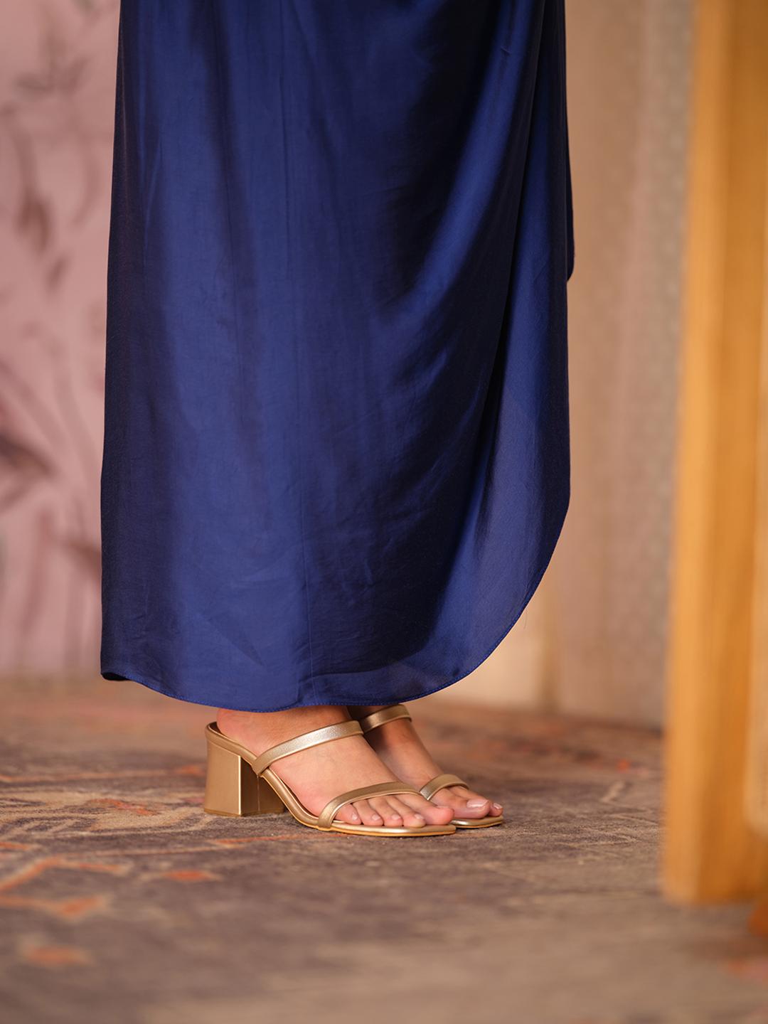 Buy ERIDANI Aster Wide Block Heels - Heels for Women 30509063 | Myntra