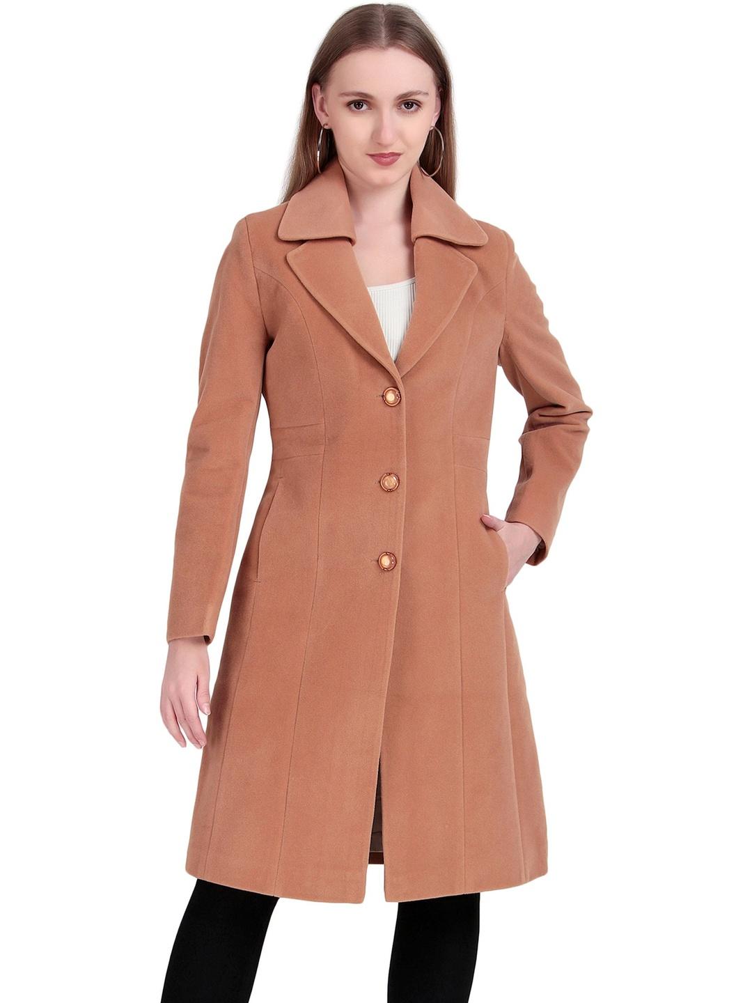 Buy The Roadster Lifestyle Co Lapel Collar Long Overcoat - Coats for ...