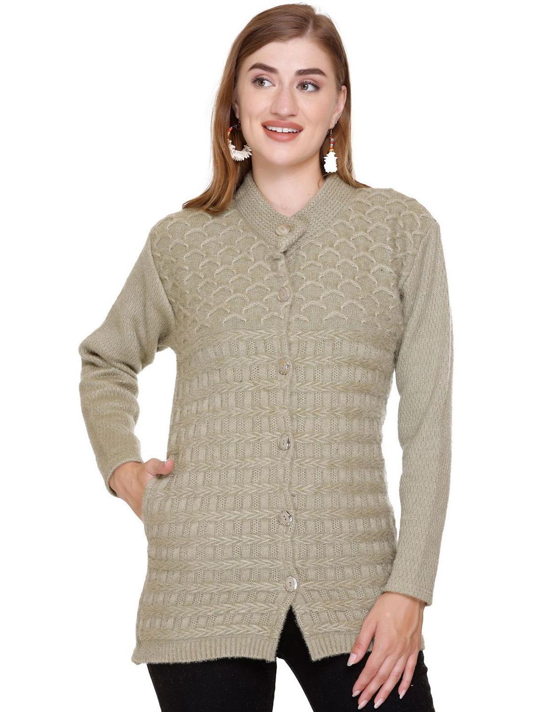 Buy BIWU Women Cable Knit Woollen Cardigan - Sweaters for Women ...