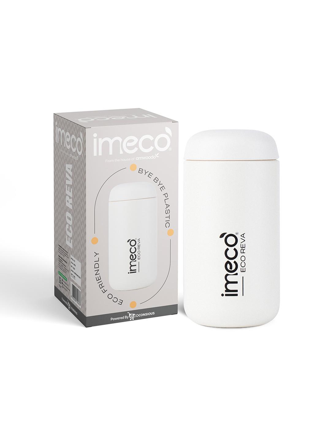 Buy IMECO White Stainless Steel Brand Logo Printed Fridge Safe Flask ...