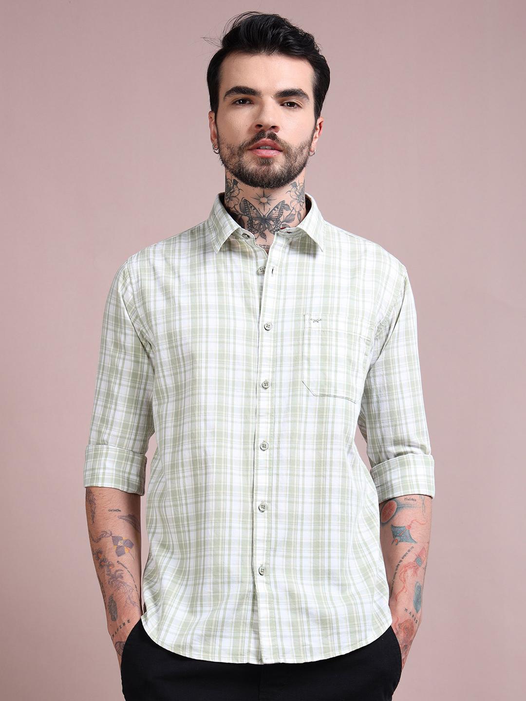 Buy RIGS AND RAGS Men Classic Checked Casual Shirt - Shirts for Men ...