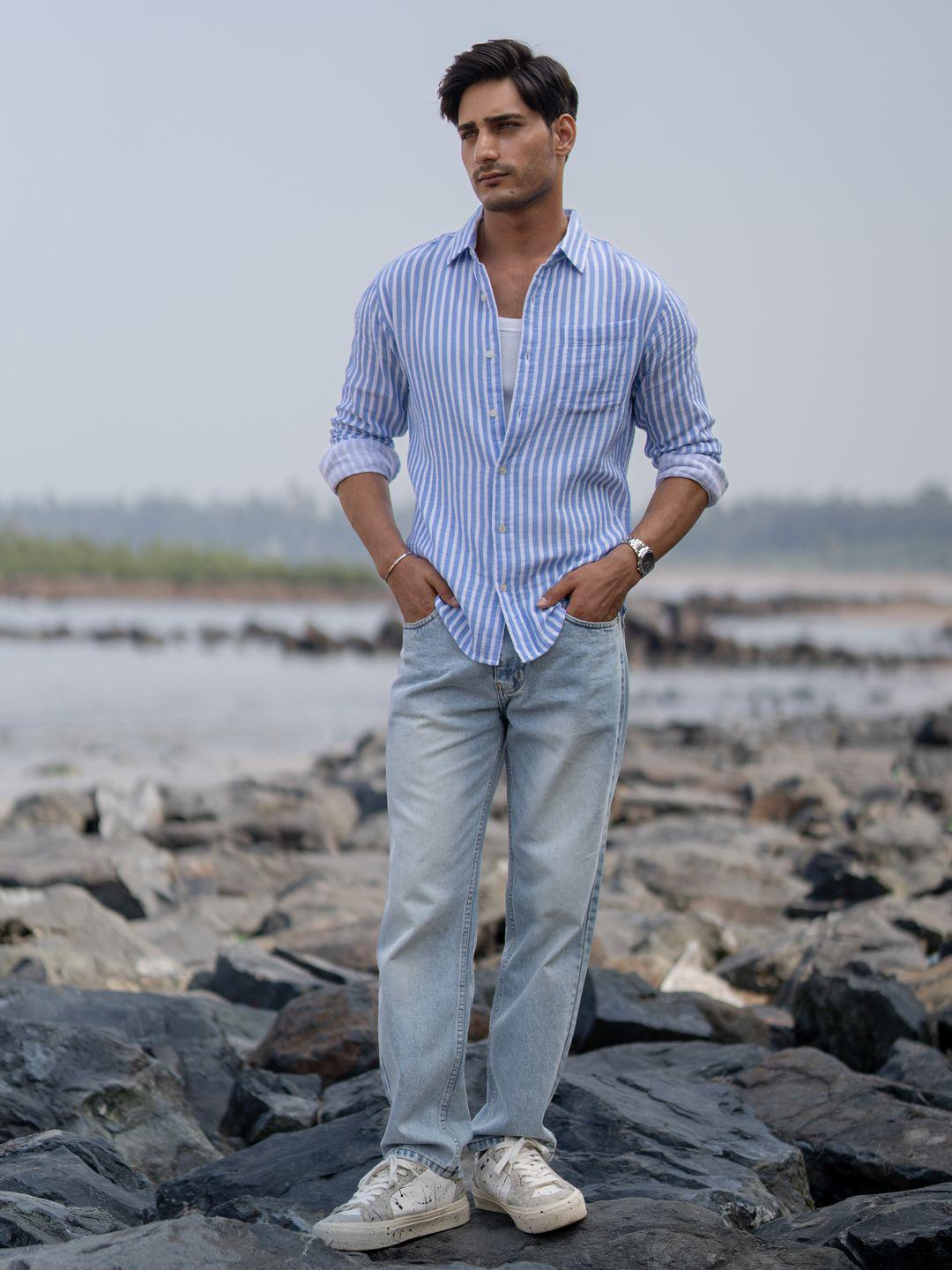 Buy Powerlook Men Striped Casual Shirt - Shirts for Men 37644046 | Myntra