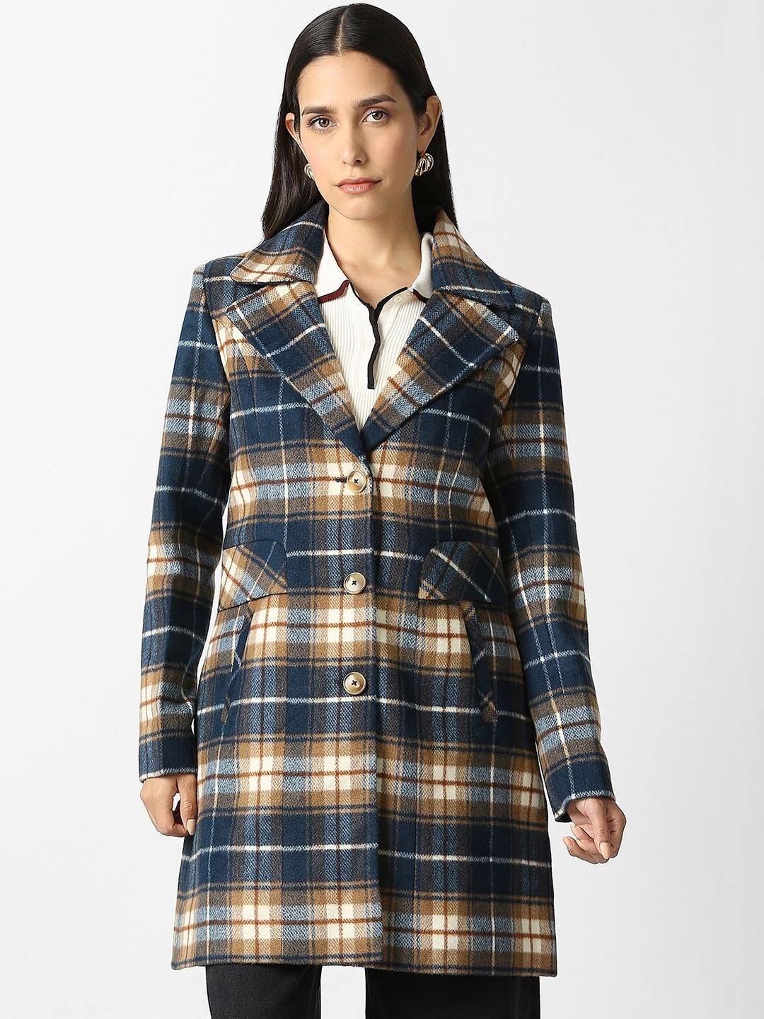 Buy Van Heusen Woman Women Checked Open Front Jacket - Jackets for ...