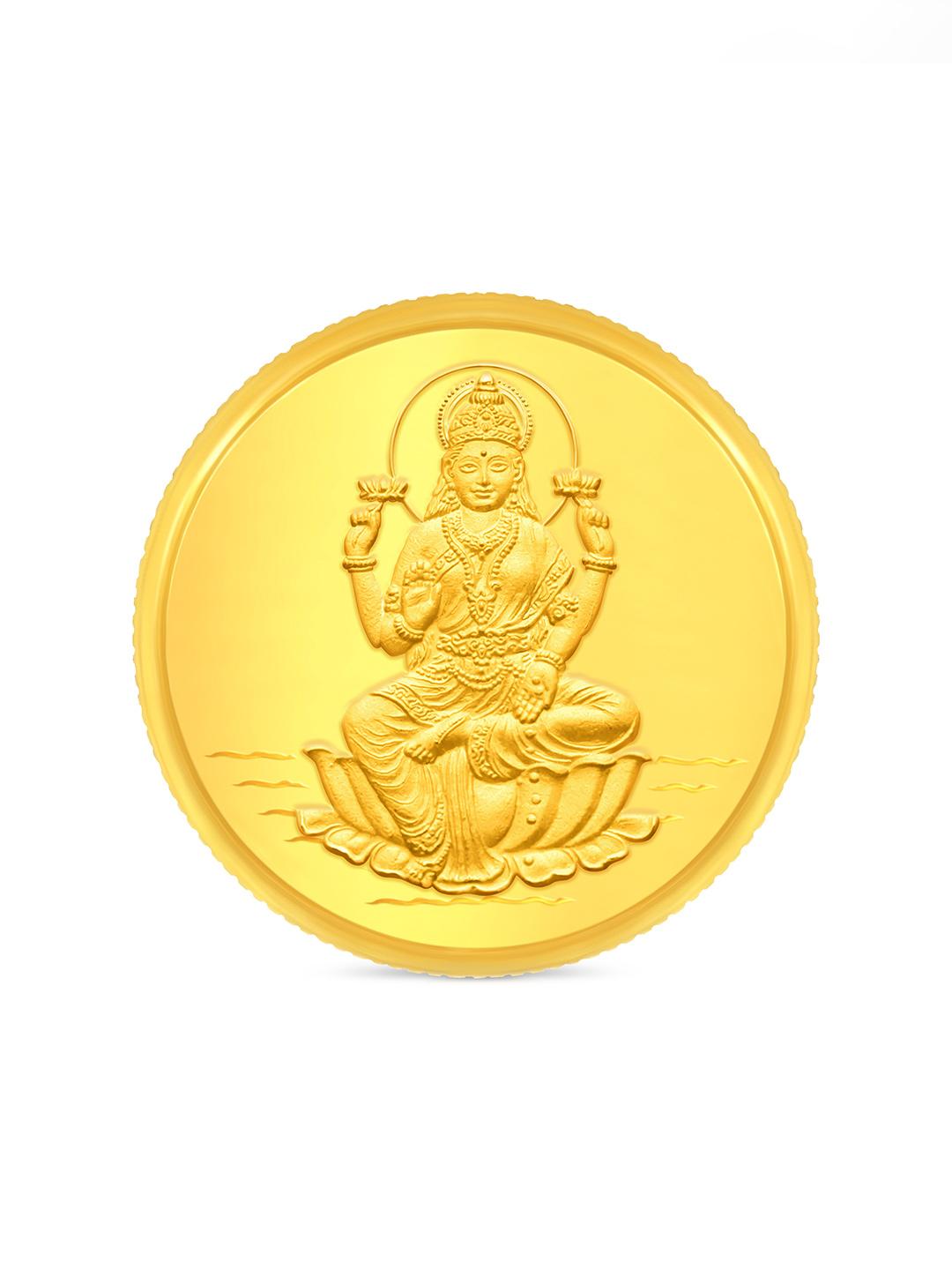 Buy BHIMA BIS Hallmark 22K 916 Purity Lakshmi Gold Coin 8 Gram - Gold ...