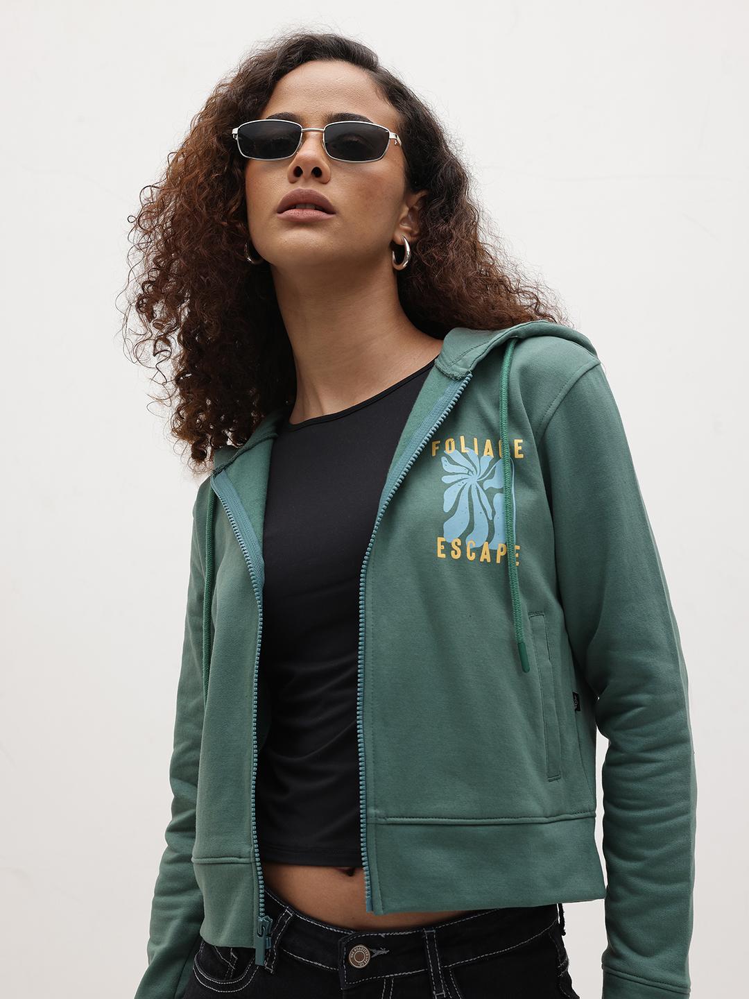 Buy The Roadster Life Co. Typography Printed Hooded Front Open ...