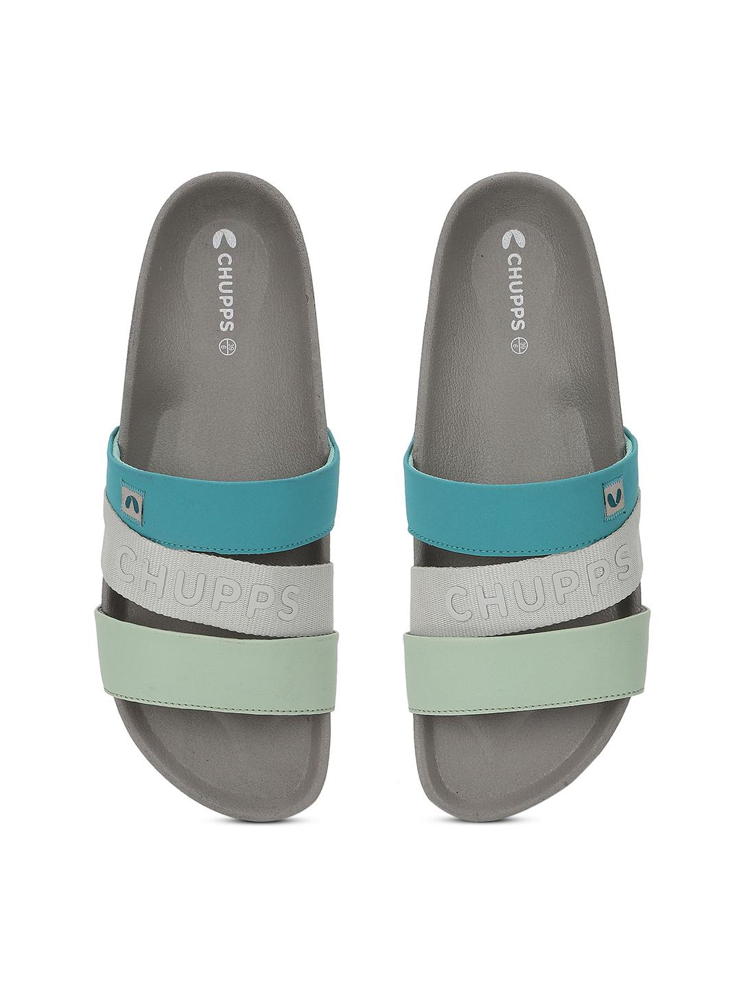 Buy CHUPPS Women Colourblocked Sliders - Flip Flops for Women 37667005 ...