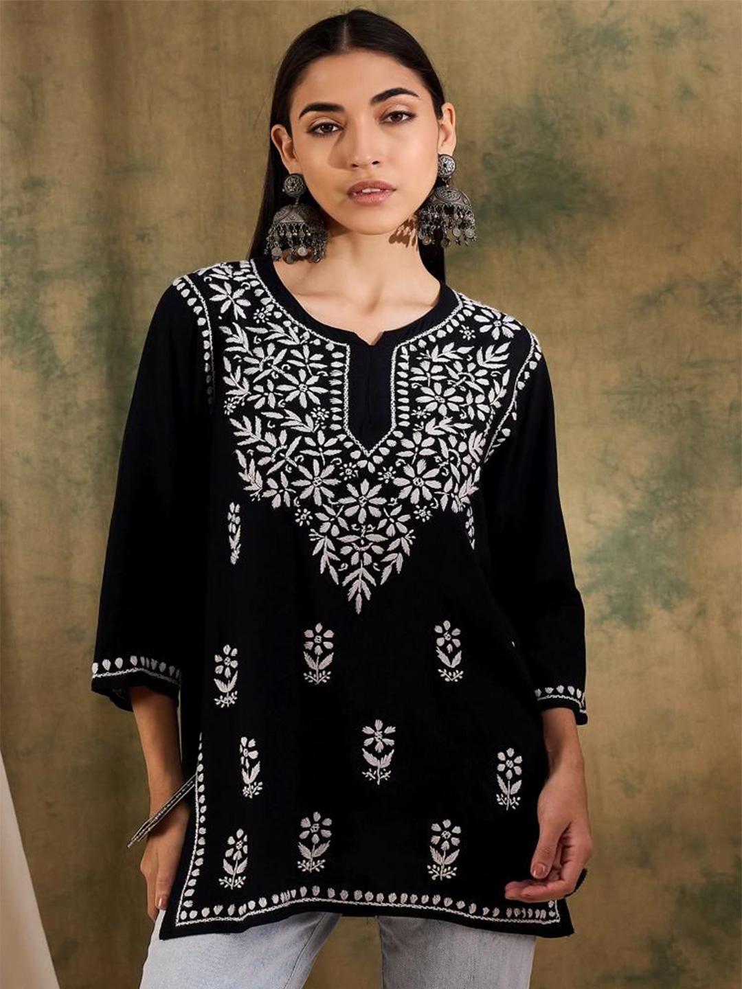 Buy Kethi Fashion Women Floral Embroidered Kurti - Kurtis for Women ...