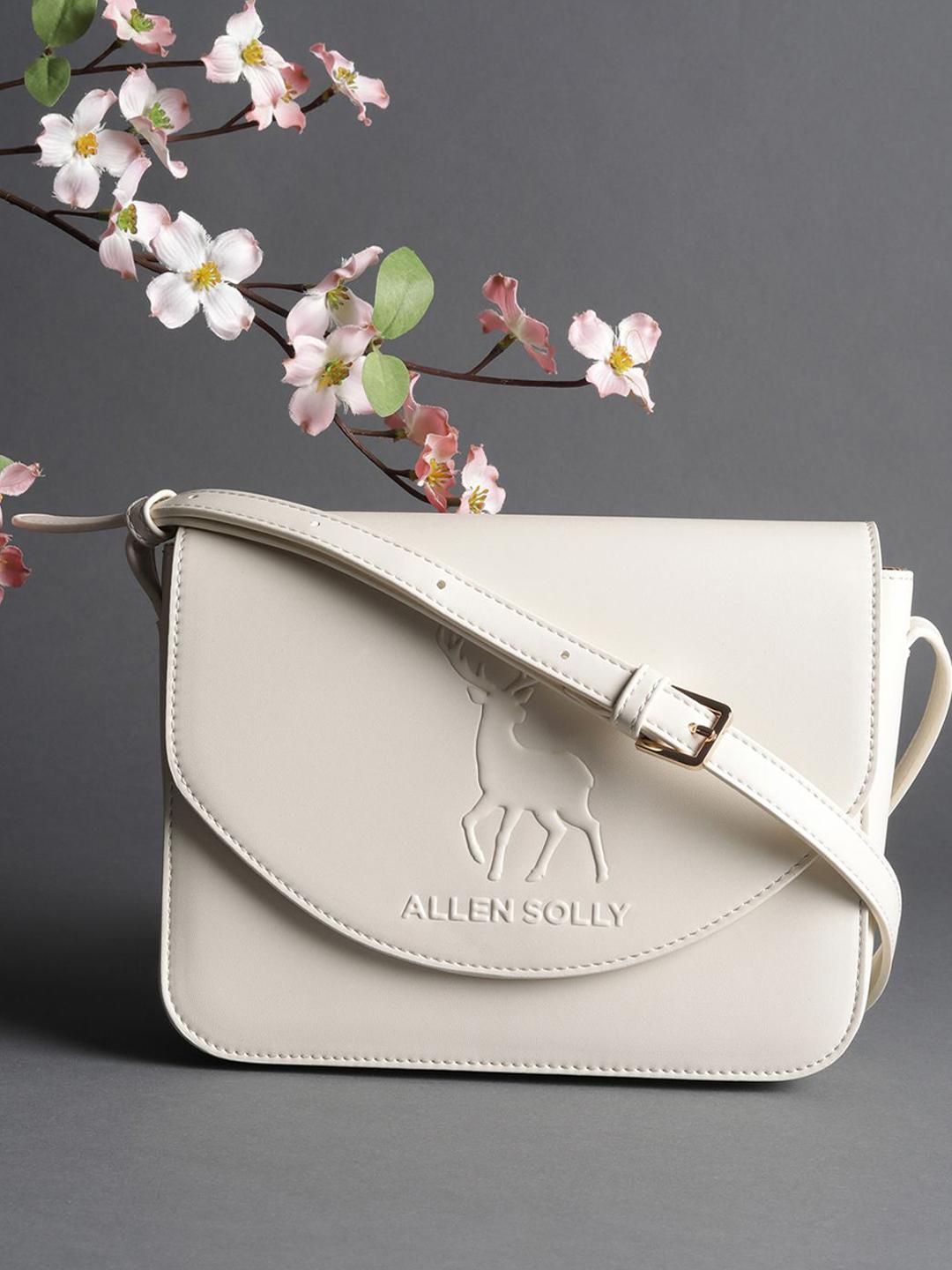 Buy Allen Solly Woman Textured PU Sling Bag - Handbags for Women ...