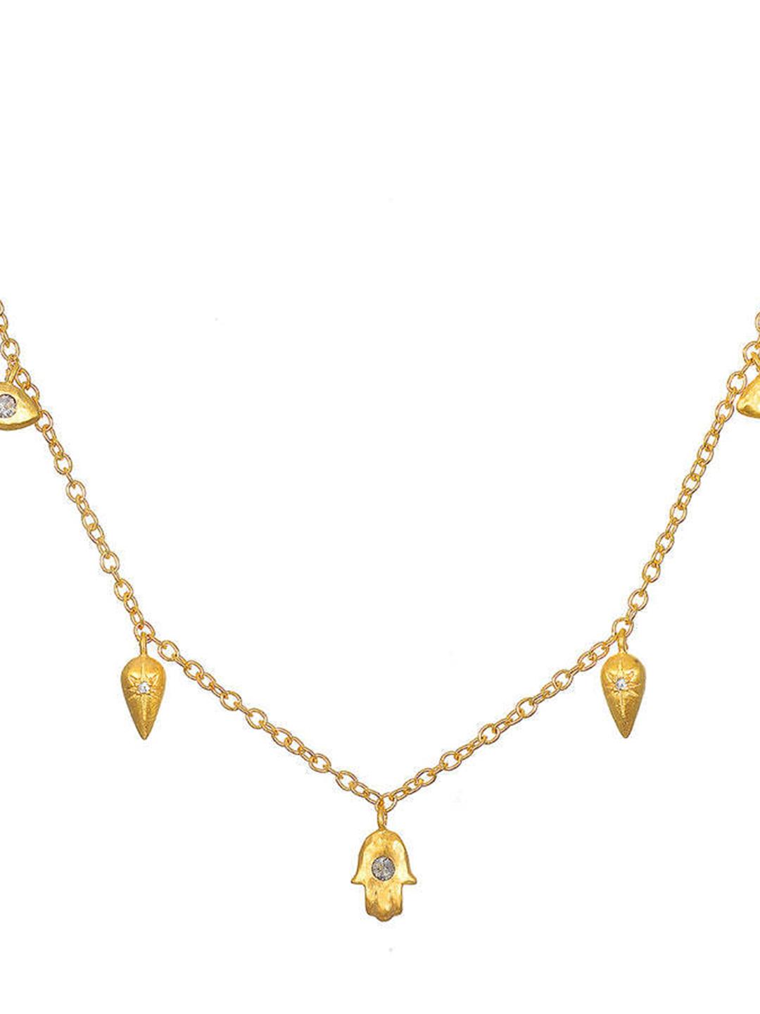 Buy Just Lil Things Stone Studded Minimal Chain - Necklace And Chains ...