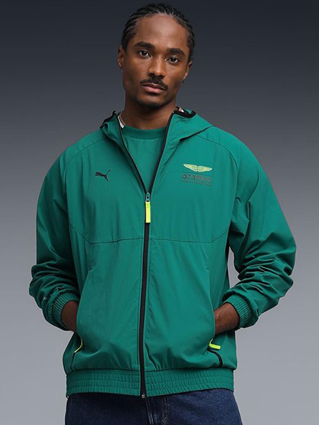 Buy PUMA ASTON MARTIN ARAMCO F1 TEAM PUMATECH Men's Hooded Jacket ...